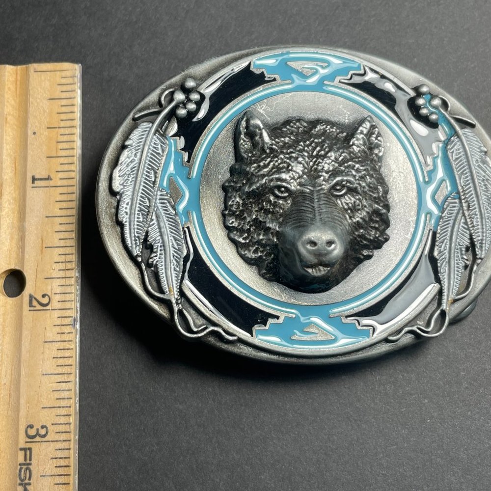 Vintage Wolf Head Belt Buckle Measures Approximately … - Gem